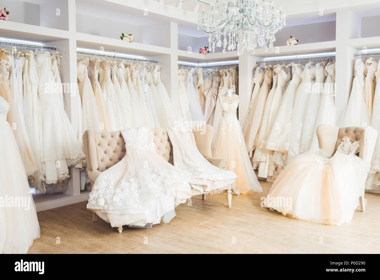 Dresses On Hangers Stock Photos & Dresses On Hangers Stock Images - Alamy