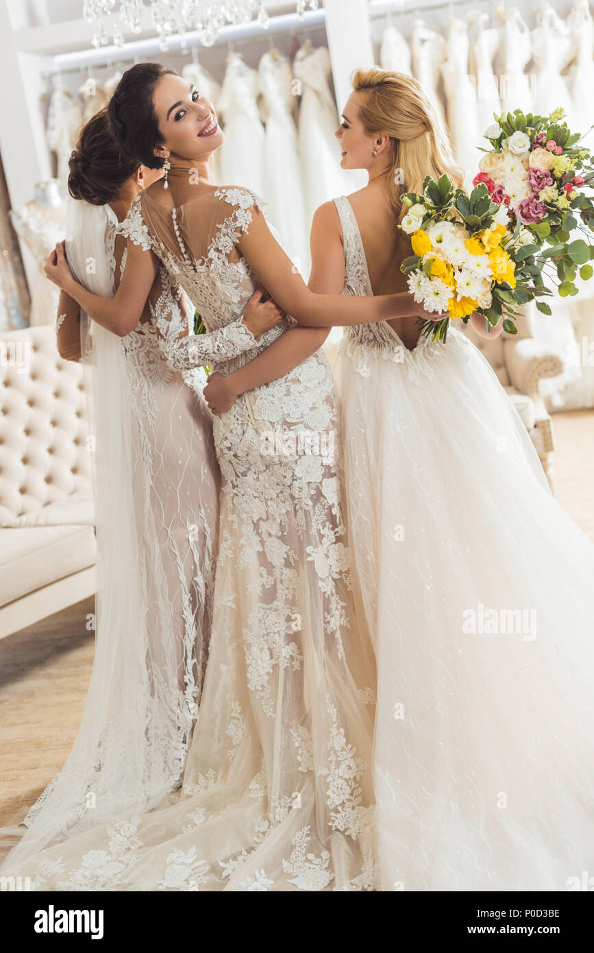 Smiling brides hi-res stock photography and images - Alamy