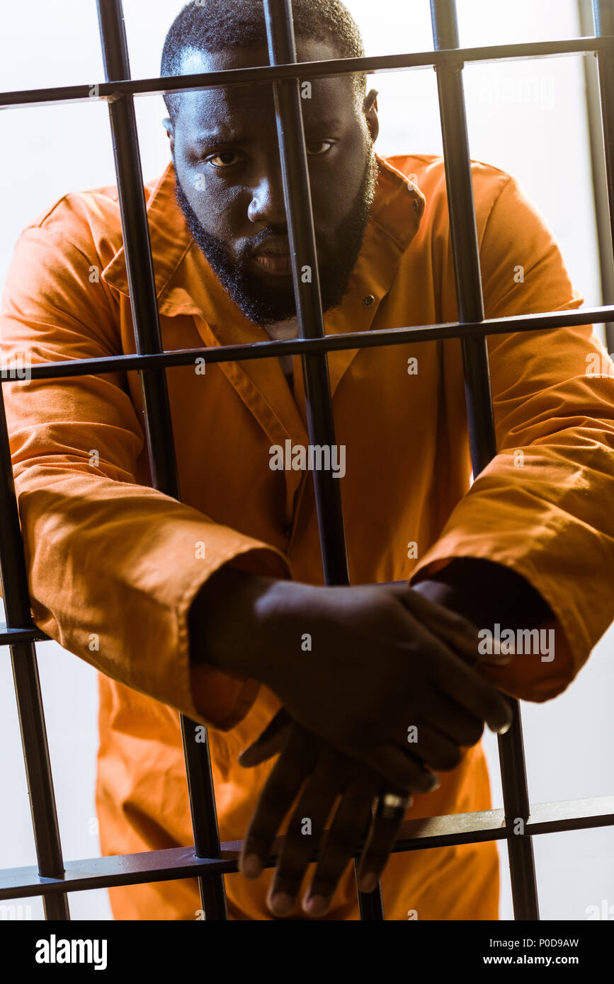 African american prisoner looking on hi-res stock photography and ...