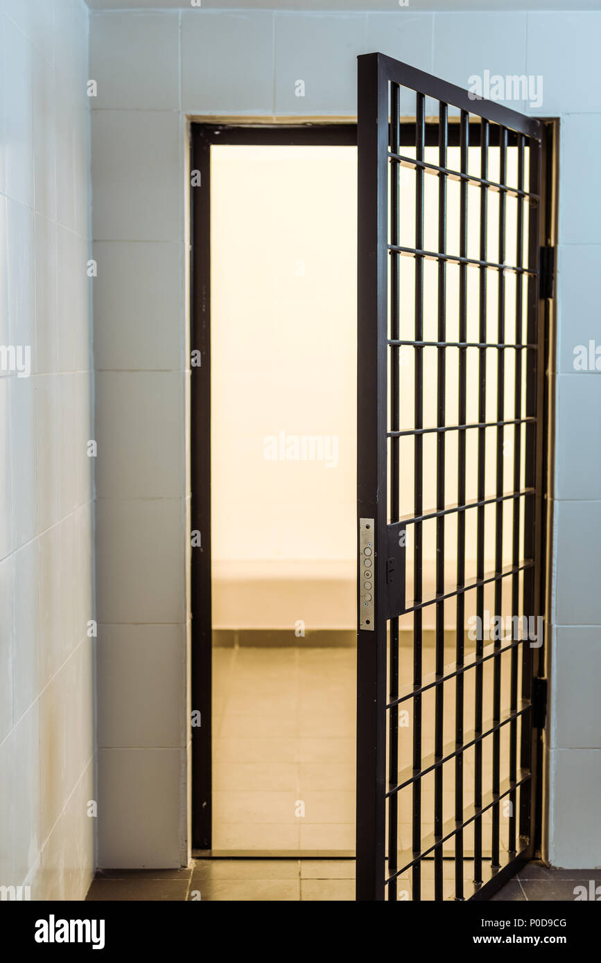 prison bars and empty prison room Stock Photo - Alamy
