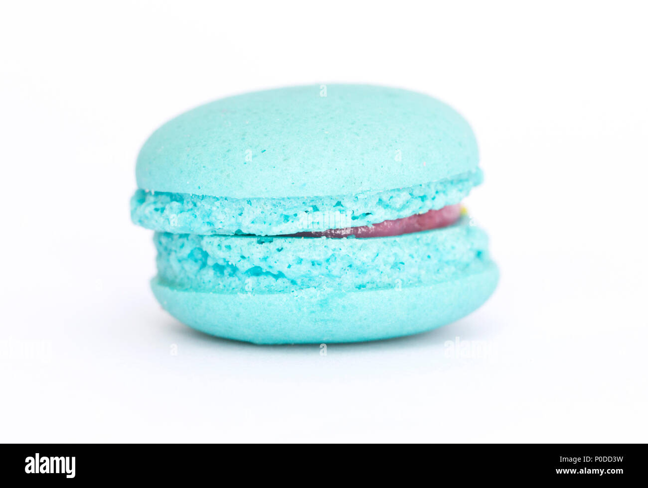 French blue macaron isolated Stock Photo - Alamy