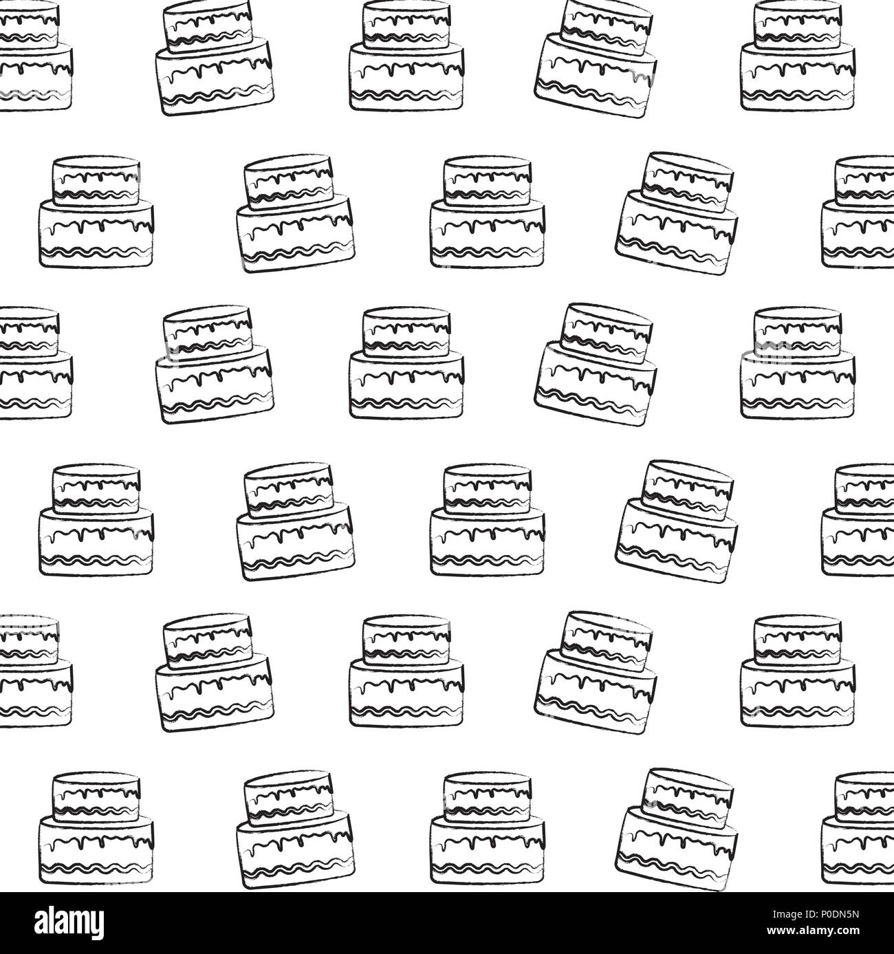 background of birthday cake pattern, vector illustration Stock Vector ...