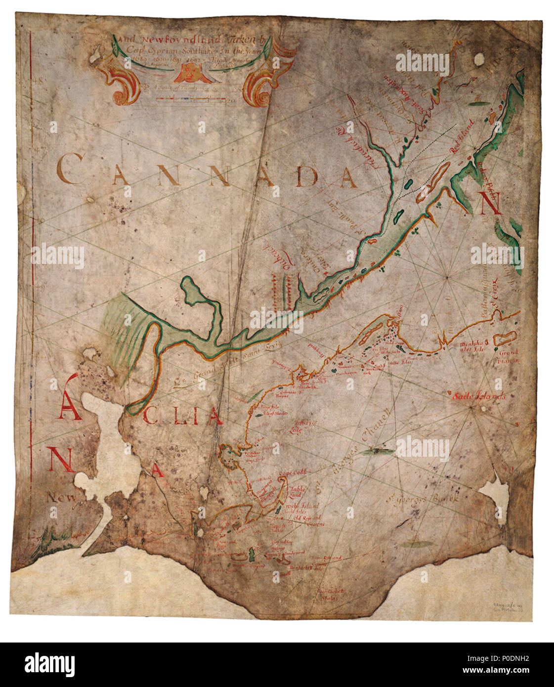 1690 map Cut Out Stock Images & Pictures - Alamy