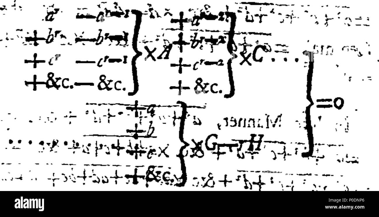 Mathematics mathematical equations theorems Black and White Stock ...