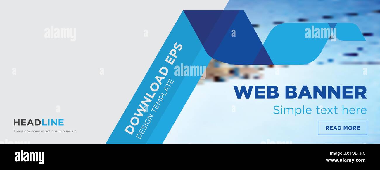 fiber optic concept horizontal webpage banner template design on ...