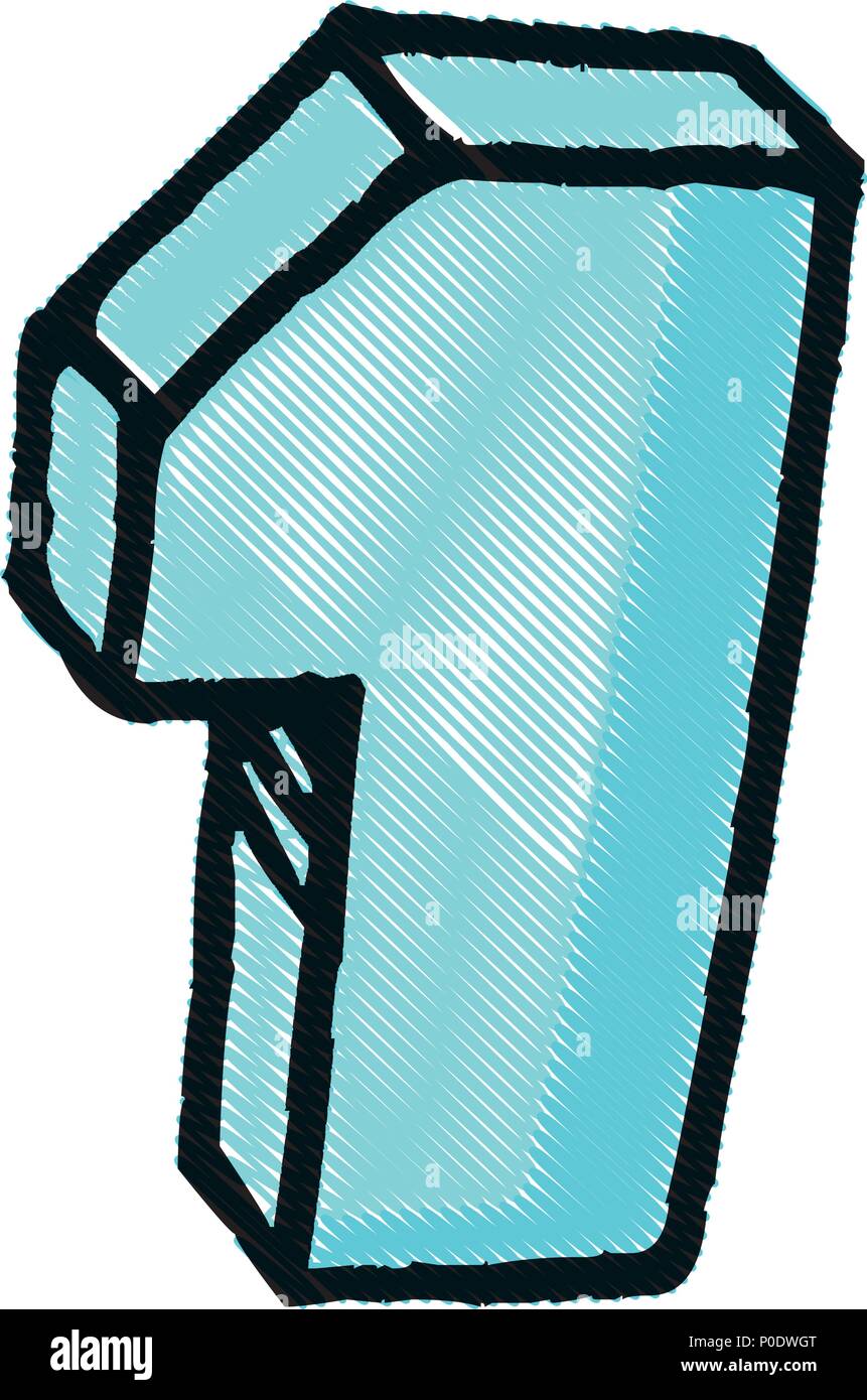 colorful number one icon over white background, vector illustration ...