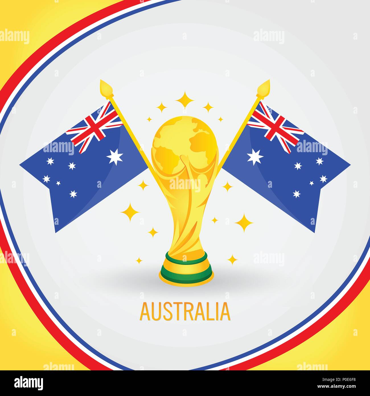 Australia football flag hi-res stock photography and images - Alamy