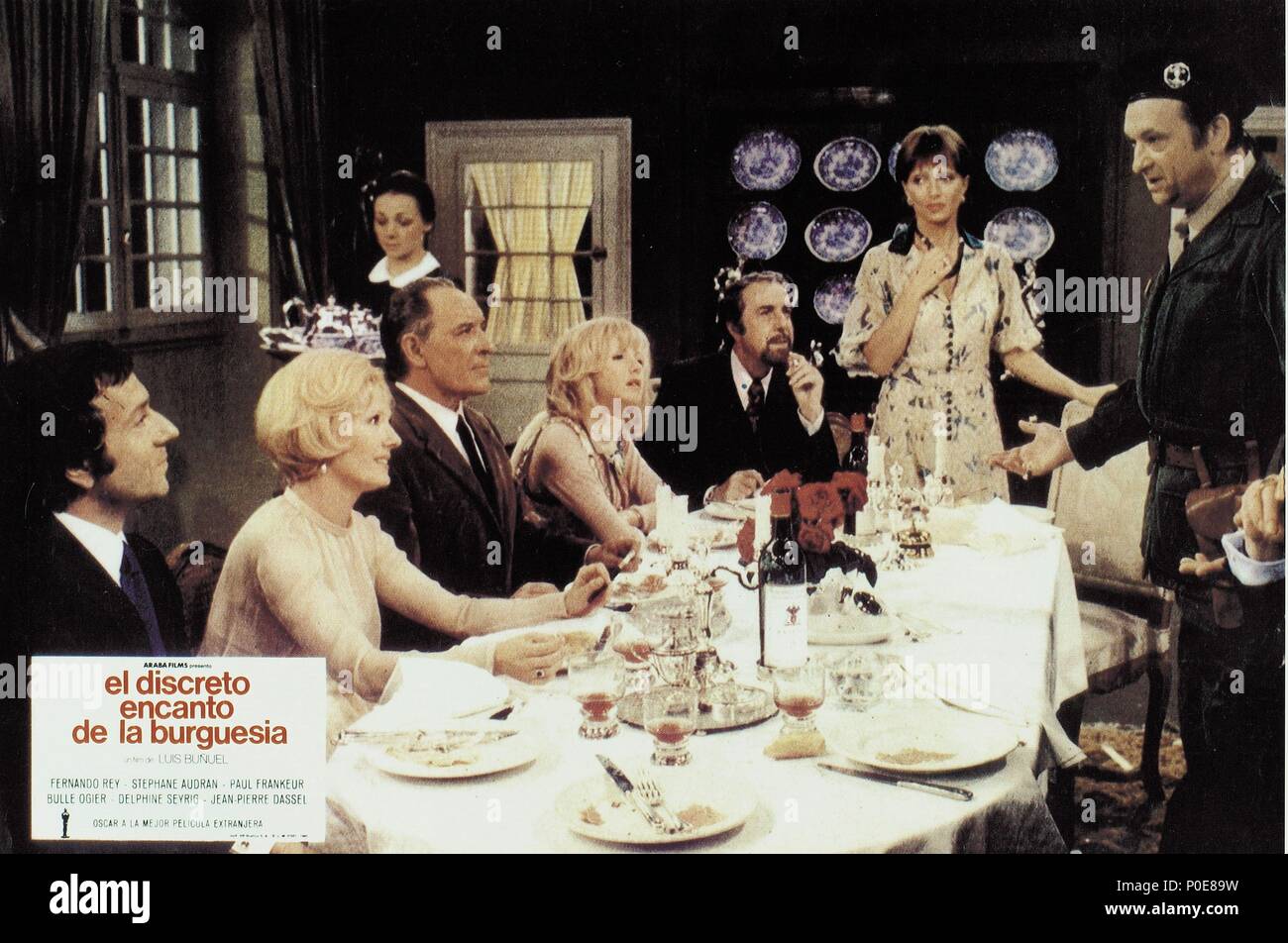 Original Film Title: LE CHARME DISCRET DE LA BOURGEOISIE. English Title: DISCREET CHARM OF THE ...
