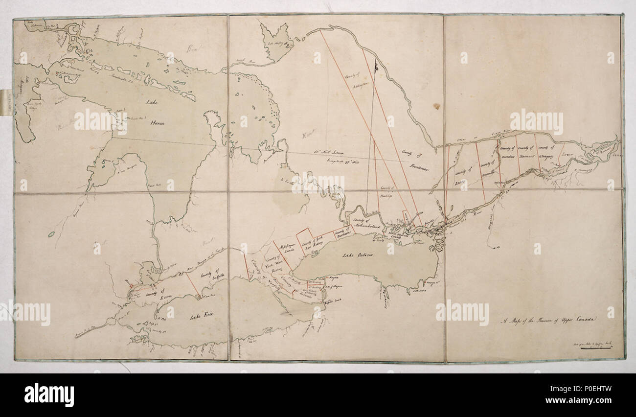 Ontario Province Map High Resolution Stock Photography and Images - Alamy
