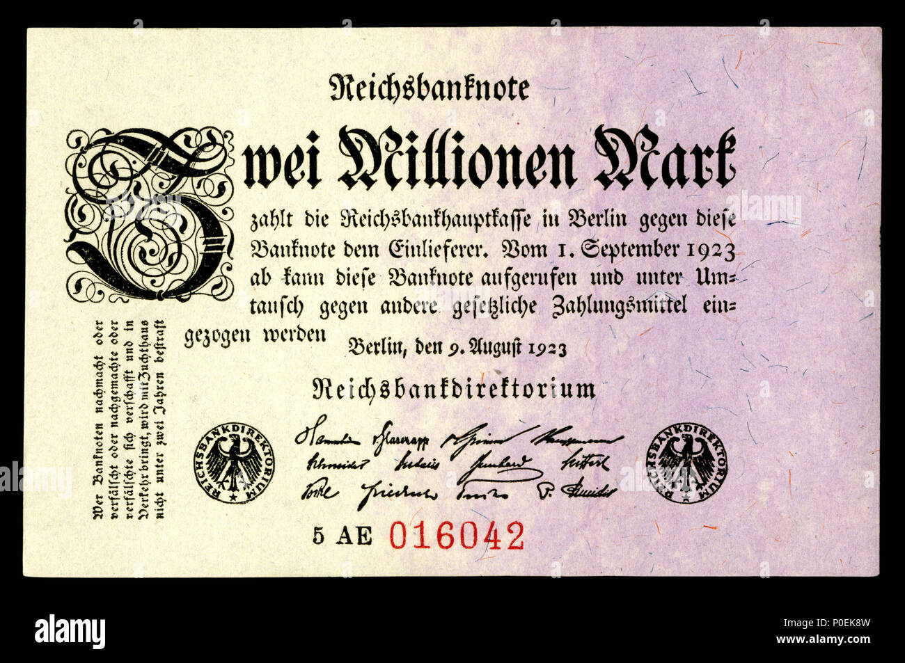 . English: German Papiermark of the Weimar Republic, post World War I ...