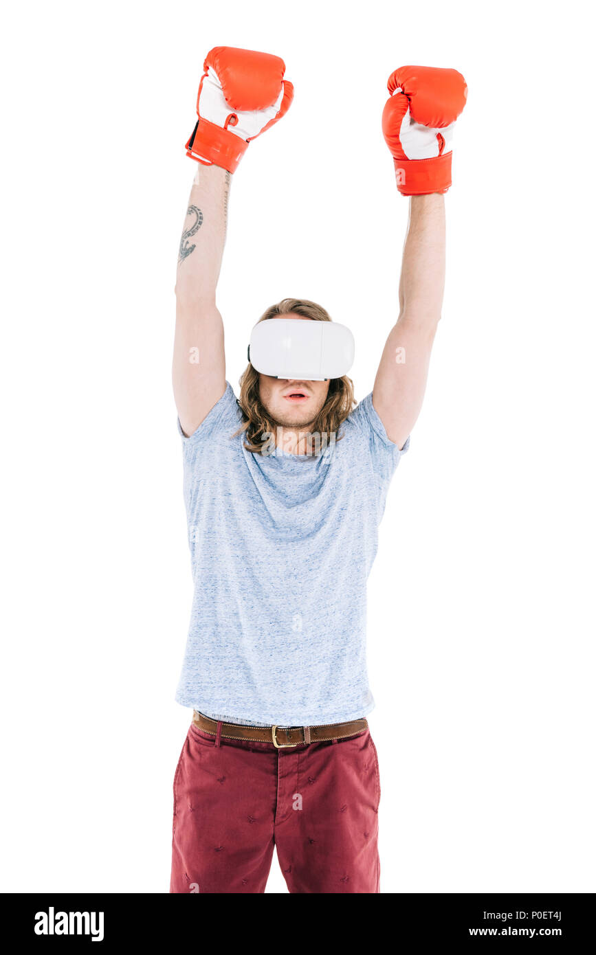 Boxing hands raised hi-res stock photography and images - Alamy