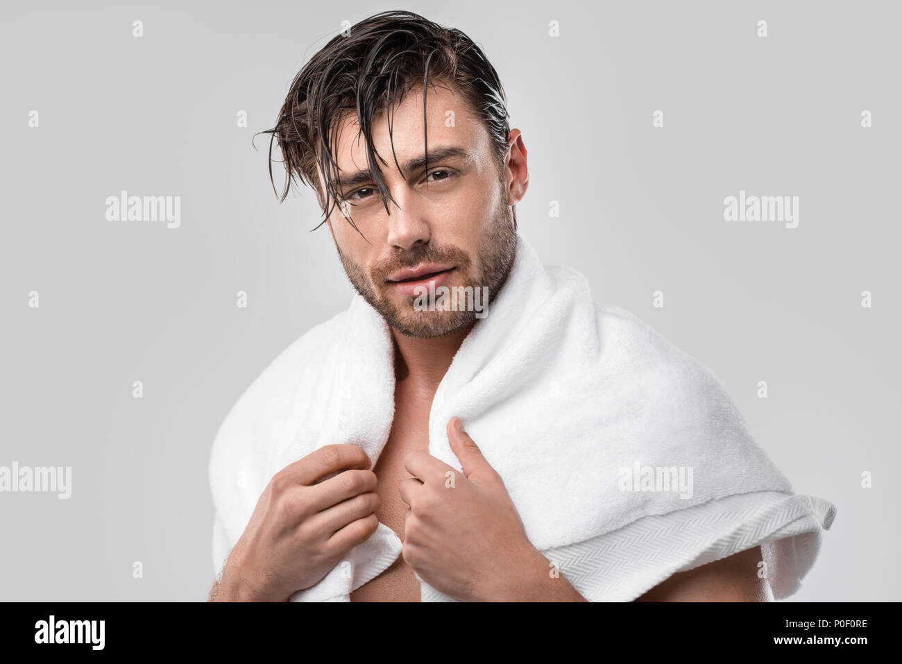 Wet hair man hi-res stock photography and images - Alamy