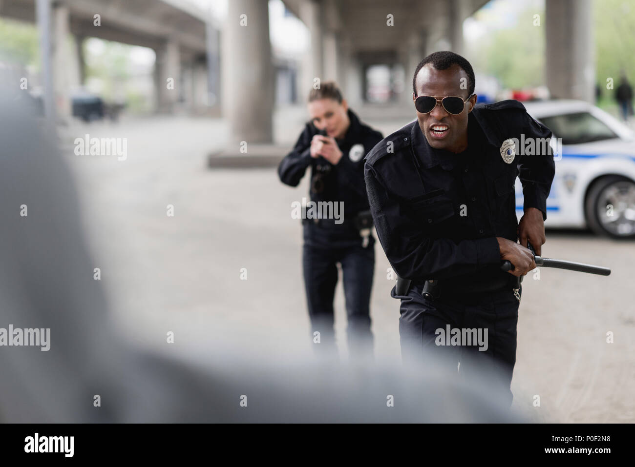 American police teamwork hi-res stock photography and images - Alamy