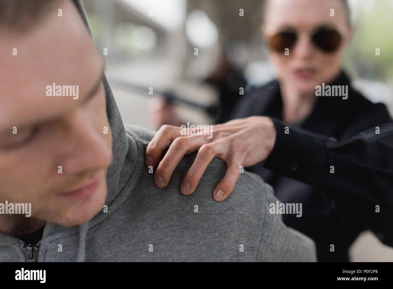 Female close protection officer hi-res stock photography and images - Alamy
