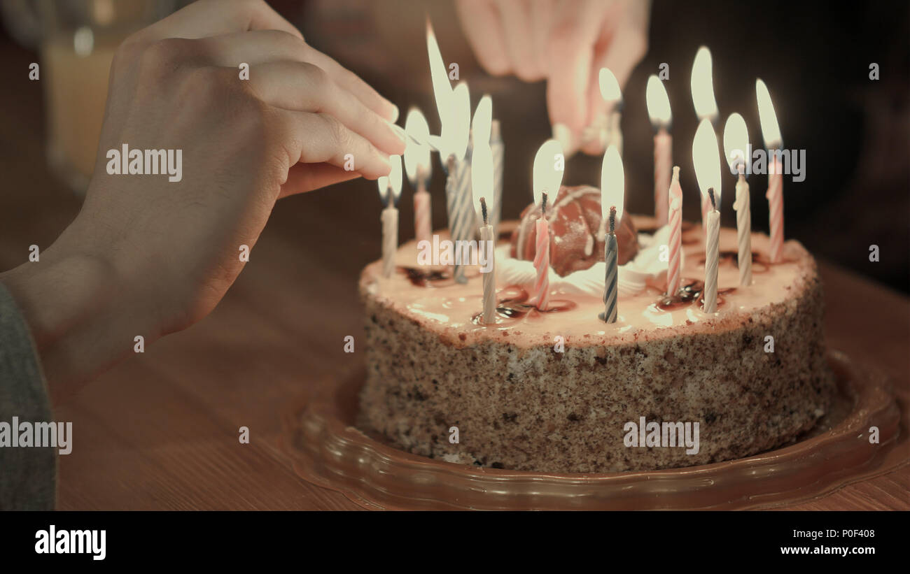 Birthday candels hi-res stock photography and images - Alamy