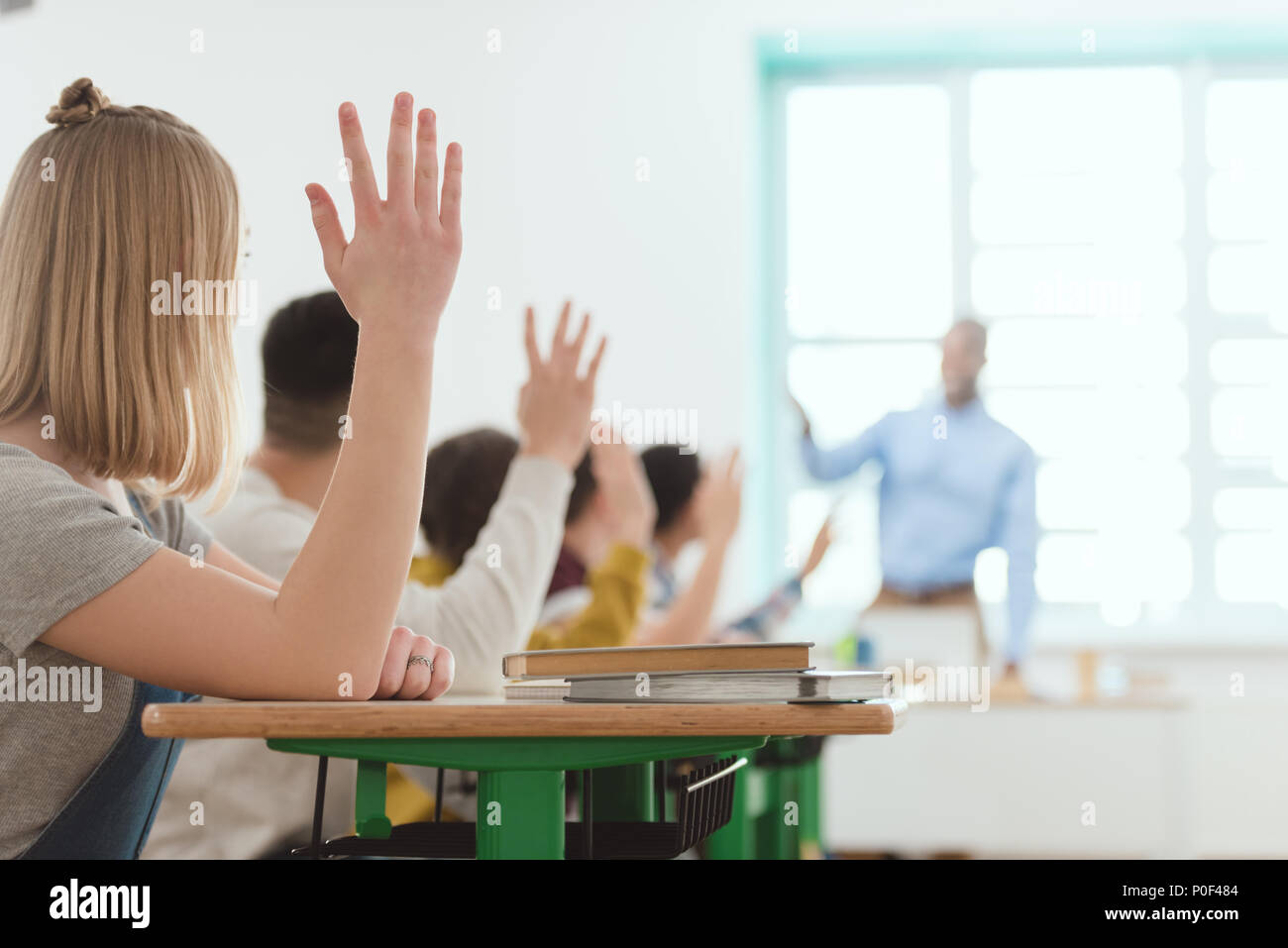 High school teacher gestures hi-res stock photography and images - Alamy
