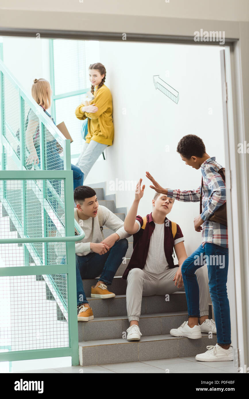 High school break time hi-res stock photography and images - Alamy