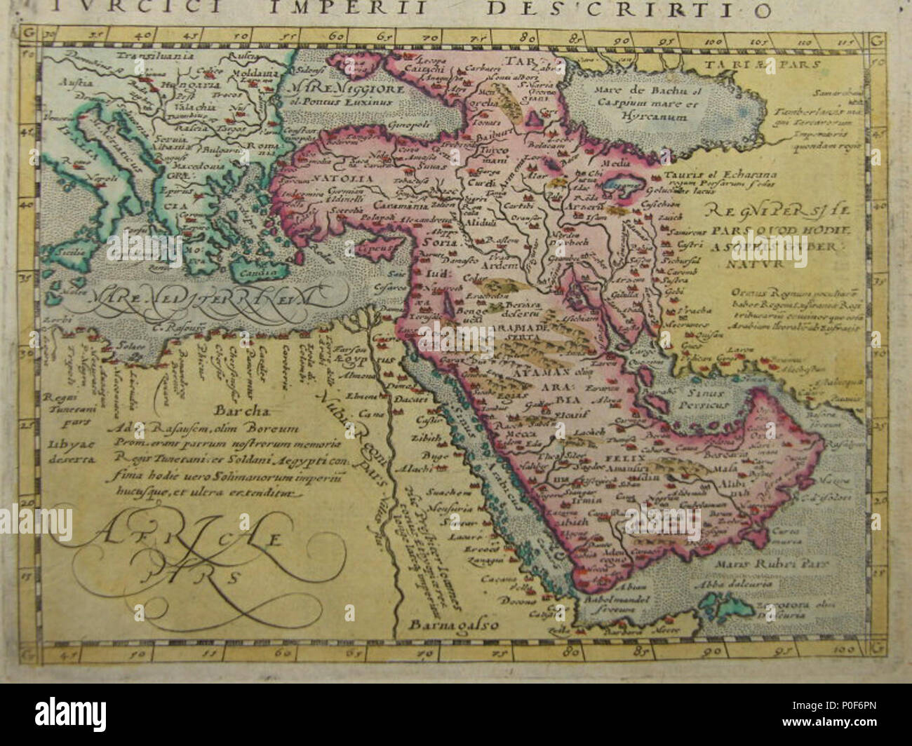 Turcici imperii descriptio2C 1597 Stock Photo - Alamy