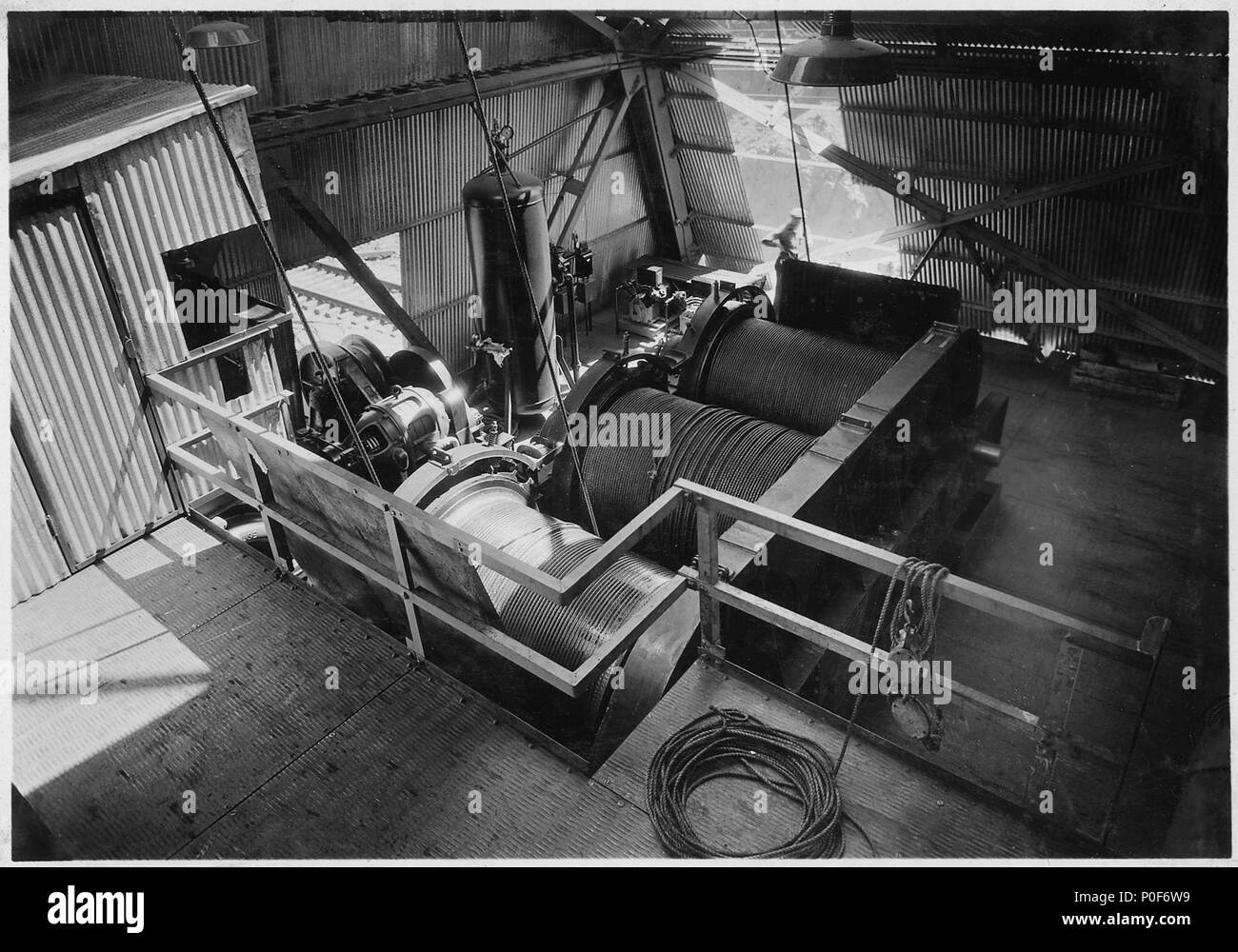 Typical interior view of head tower of one of Six Companies Inc ...