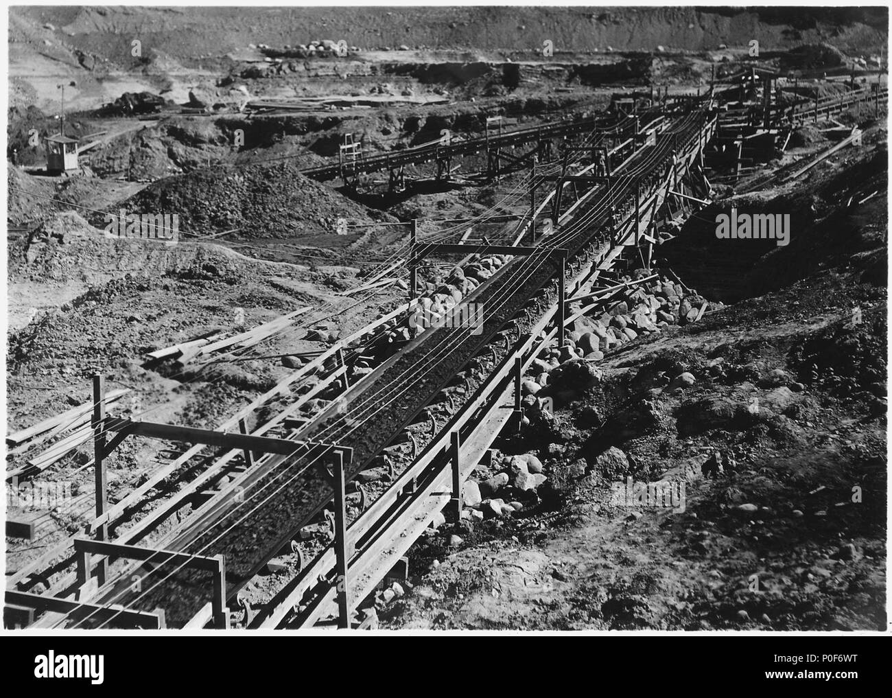 Typical section of belt conveyor Stock Photo - Alamy