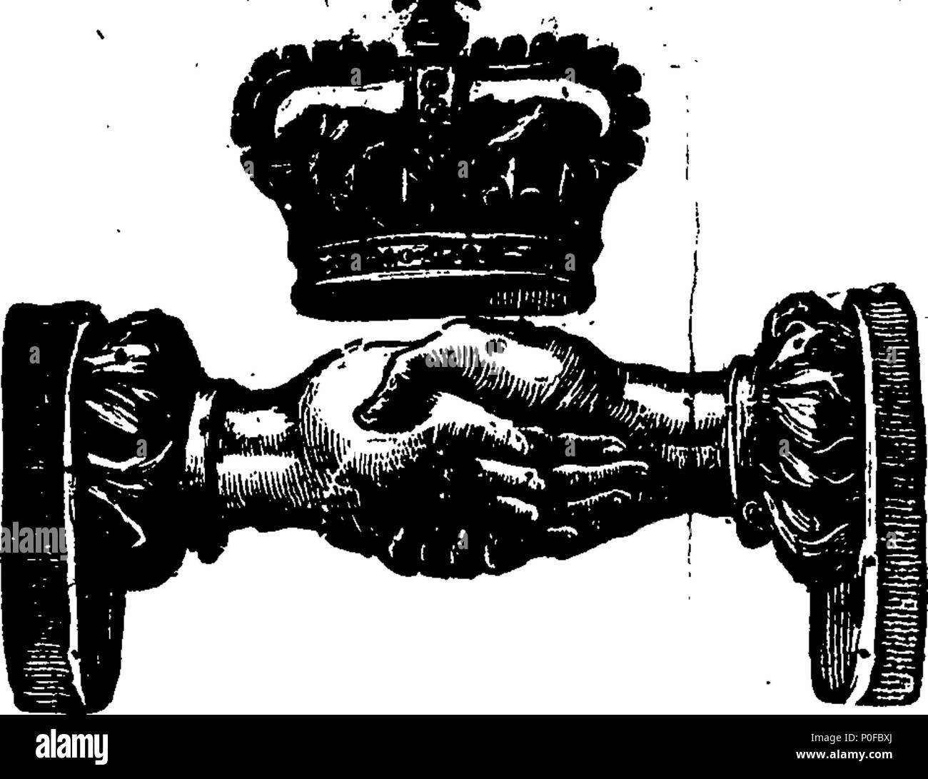 . English: Fleuron from book: Abstract of the deed of settlement of the ...