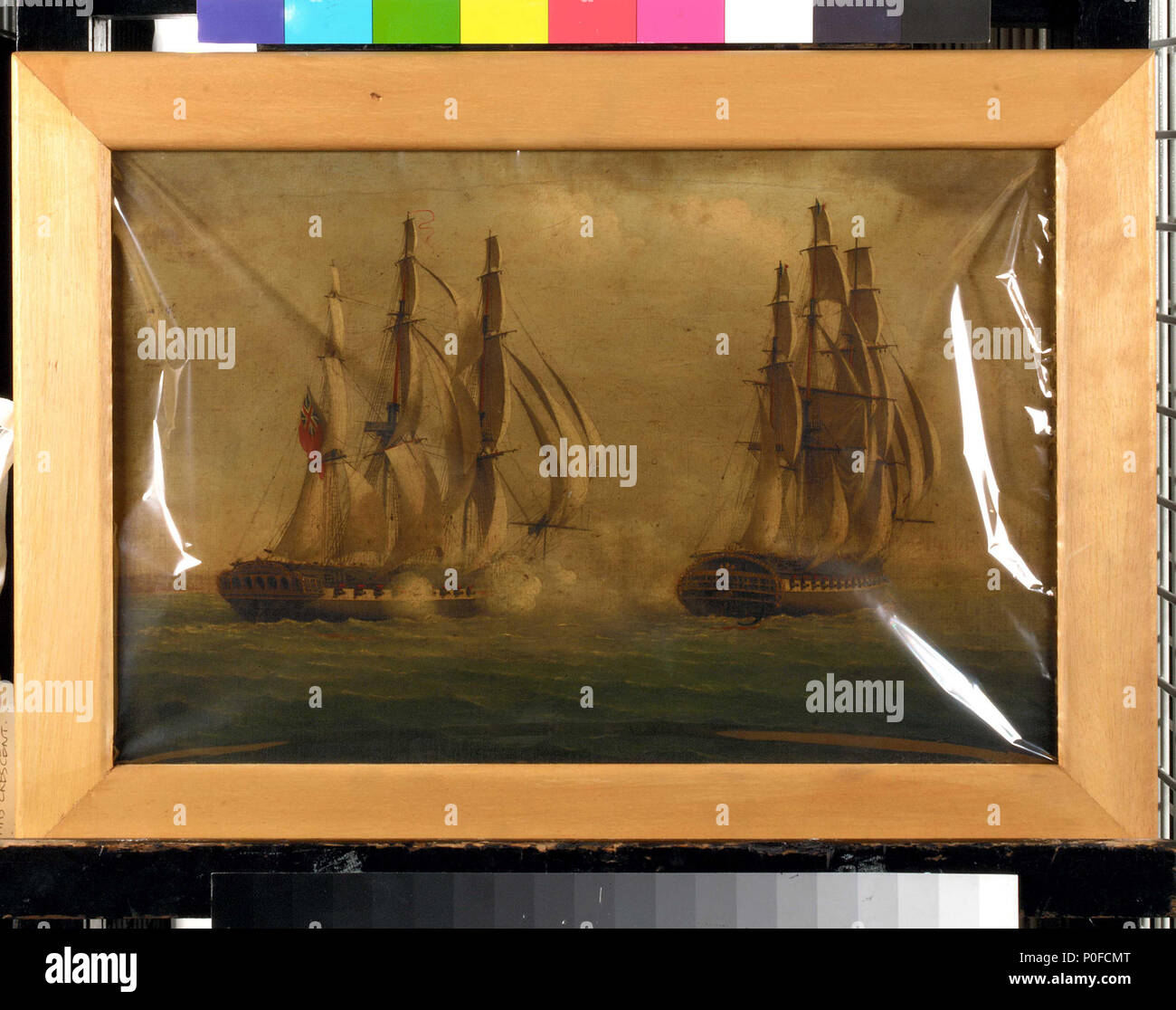 . English: Action between HMS 'Crescent' and the 'Reunion', 20 October ...