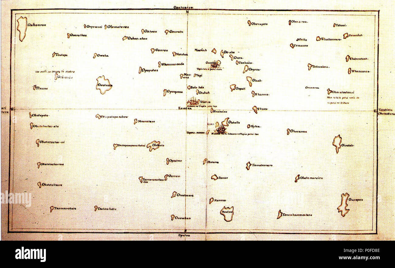 Tupaia map hi-res stock photography and images - Alamy