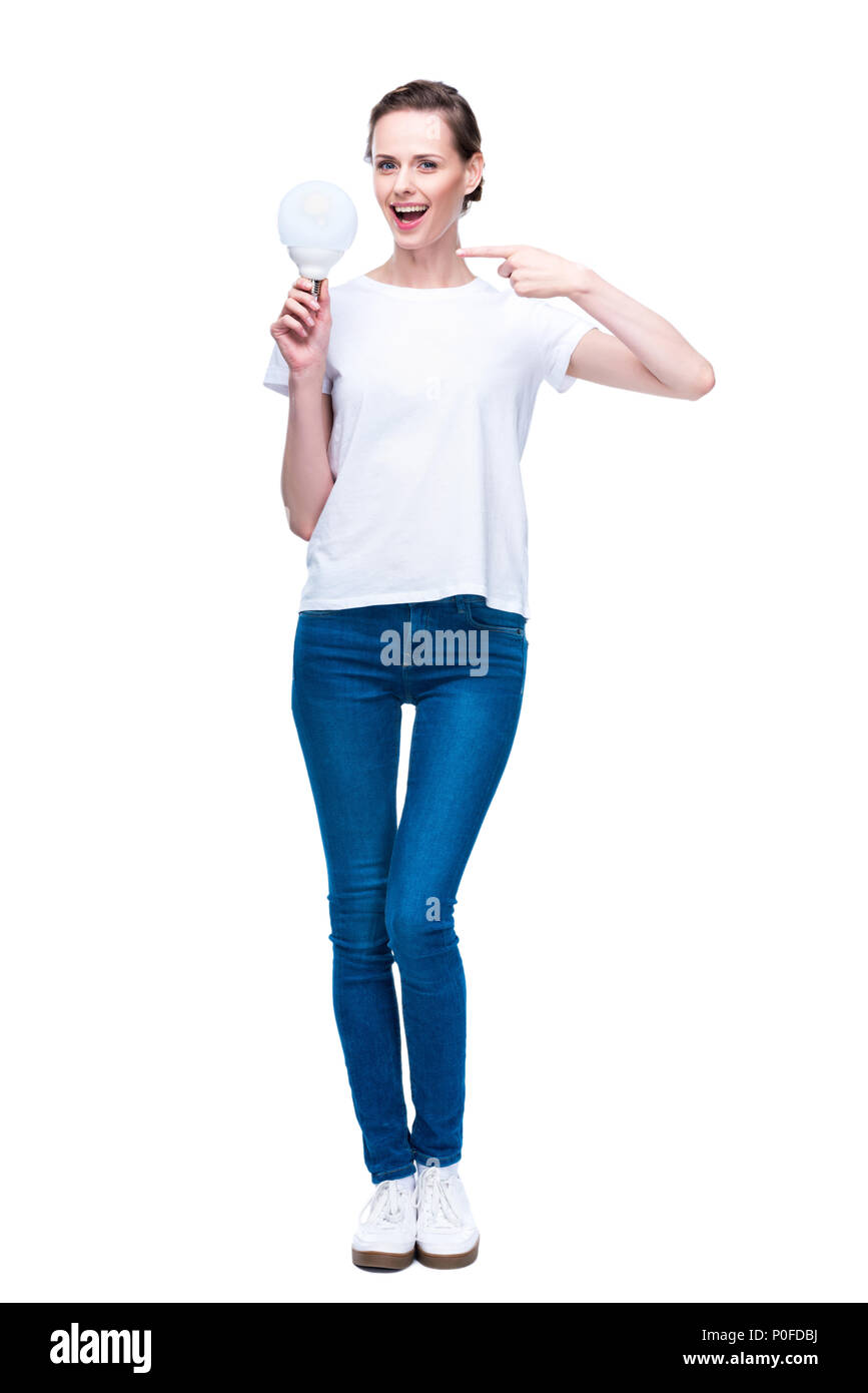 Woman pointing yelling hi-res stock photography and images - Alamy