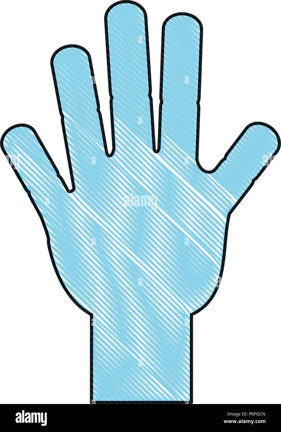 hand icon over white background, vector illustration Stock Vector Image ...