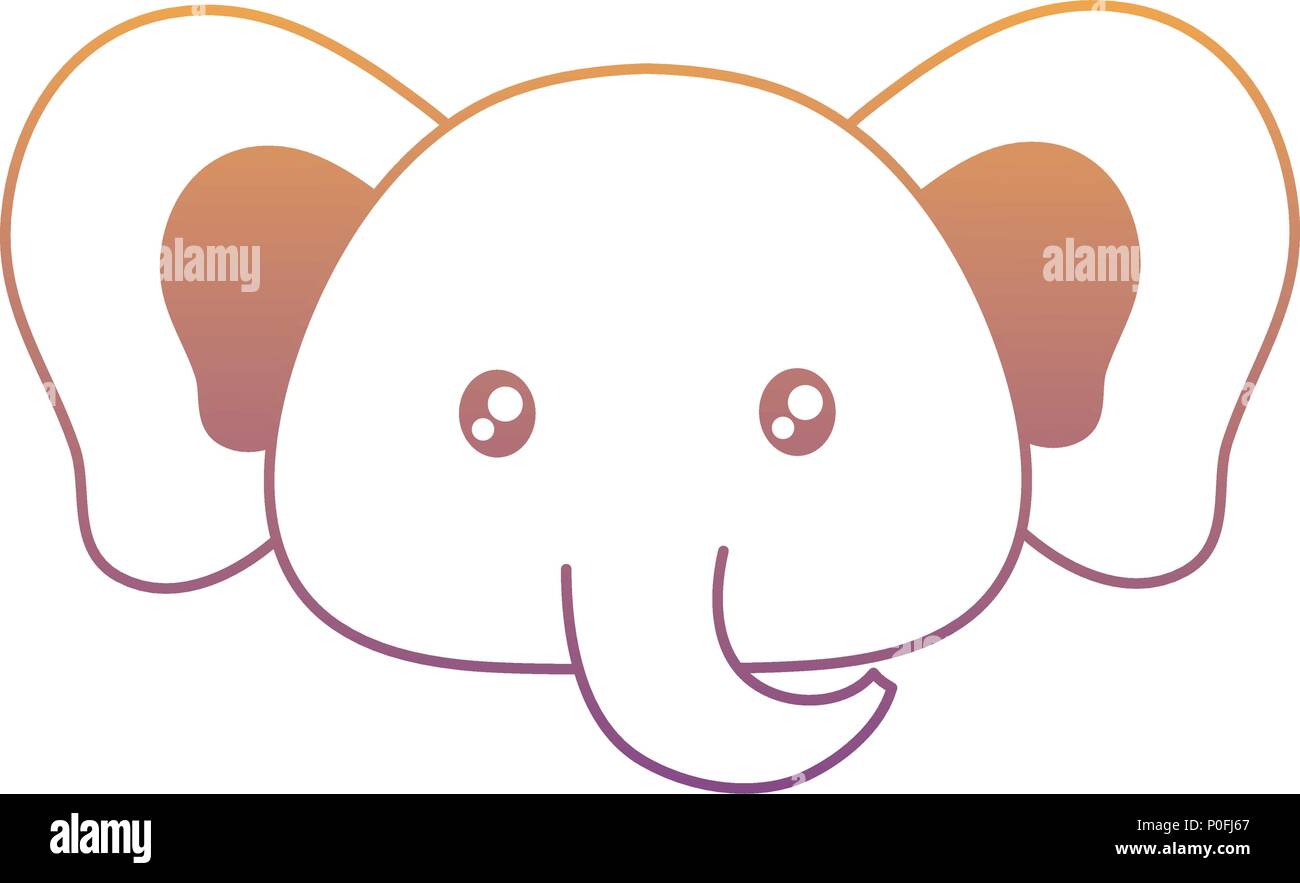 cute elephant icon over white background, vector illustration Stock ...