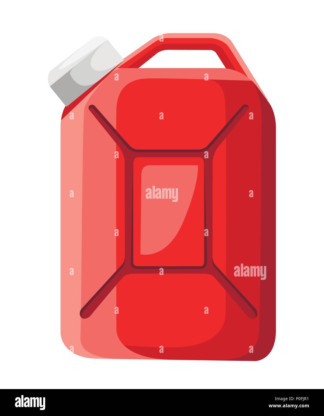 Red fuel canister icon. Fuel container jerrycan. Gasoline canister ...