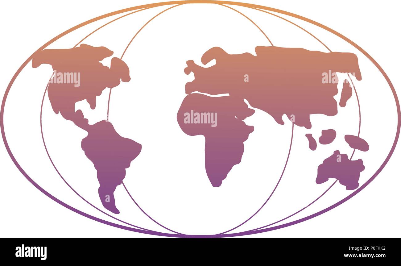 world map icon over white background, vector illustration Stock Vector ...