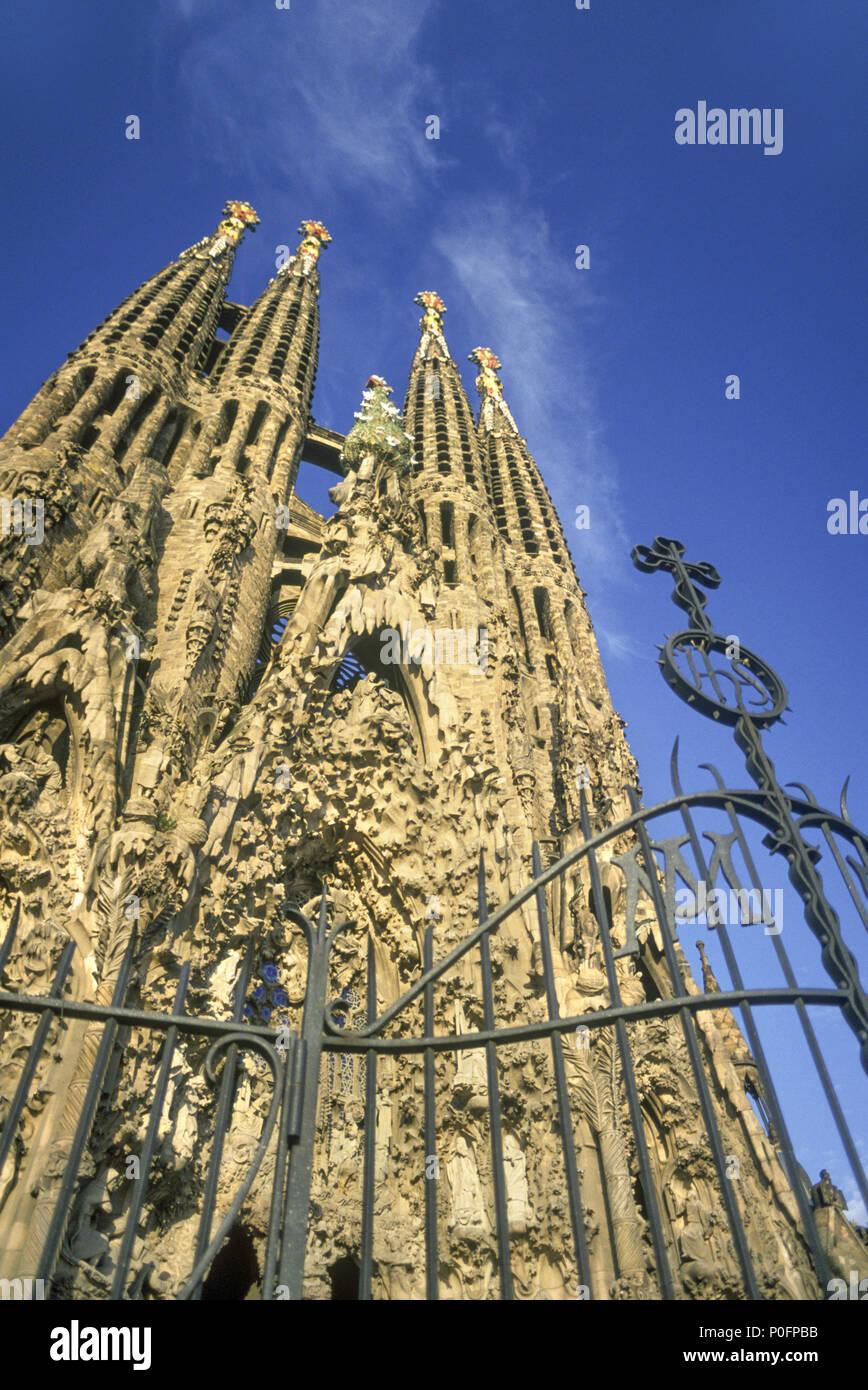 1993 HISTORICAL NATIVITY FACADE SAGRADA FAMILIA BASILICA (©ANTONI GAUDI ...