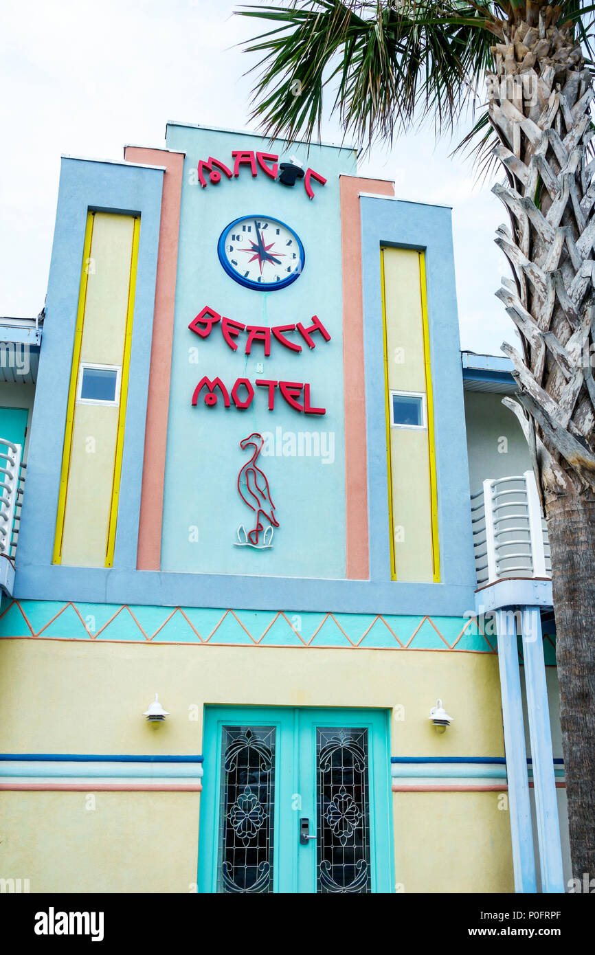 Florida Saint St. Augustine,Vilano Beach,Magic Beach Motel,exterior ...