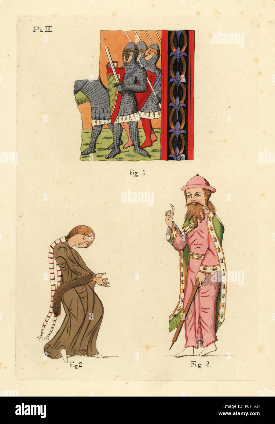 Norman fashions 11th century: Norman soldiers with chainmail hauberks ...