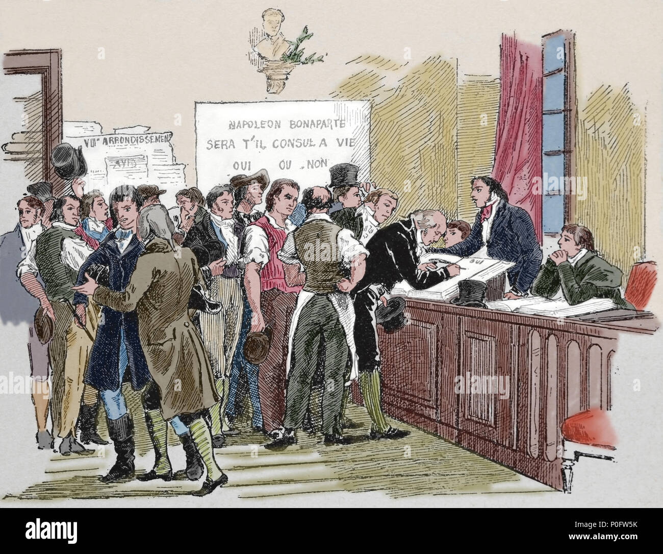 Vote to confer the life Consulate of Napoleon Bonaparte (1769-1821 ...