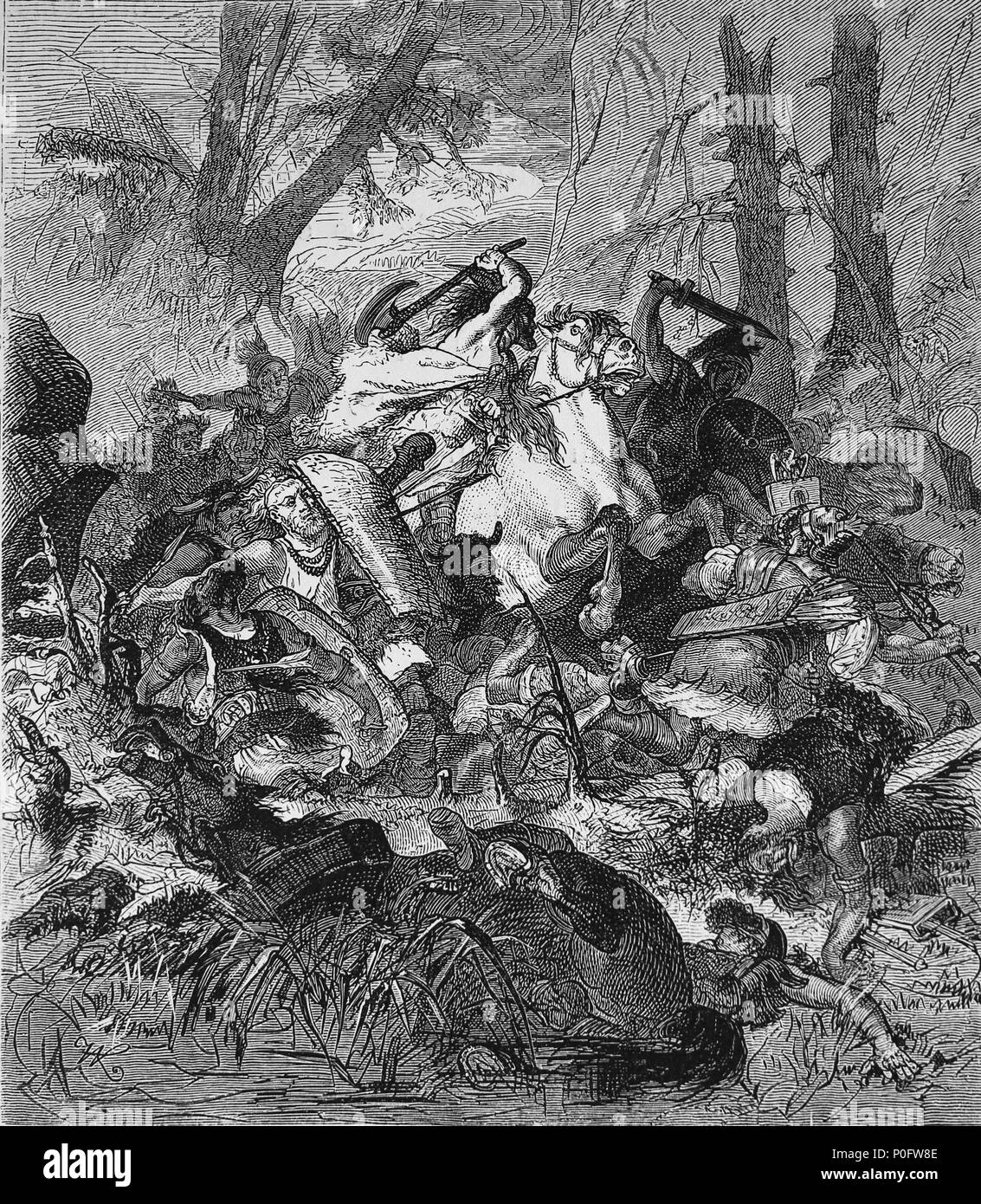 Germanic tribes roman germany Black and White Stock Photos & Images - Alamy