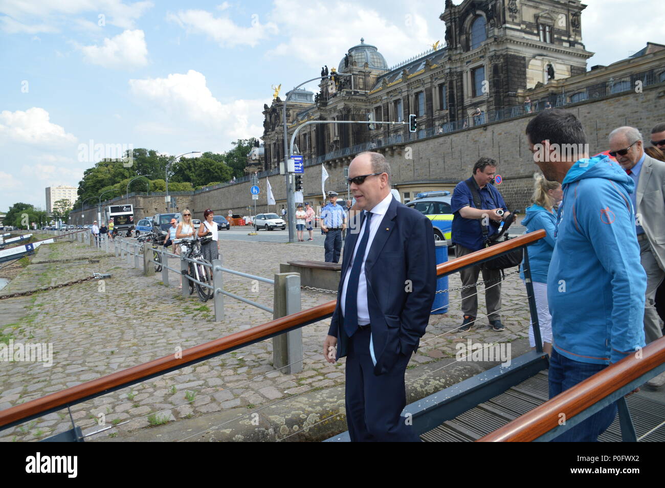 DRESDEN, GERMANY - JUNE 08: HRH Prince Albert II. of Monaco during the ...