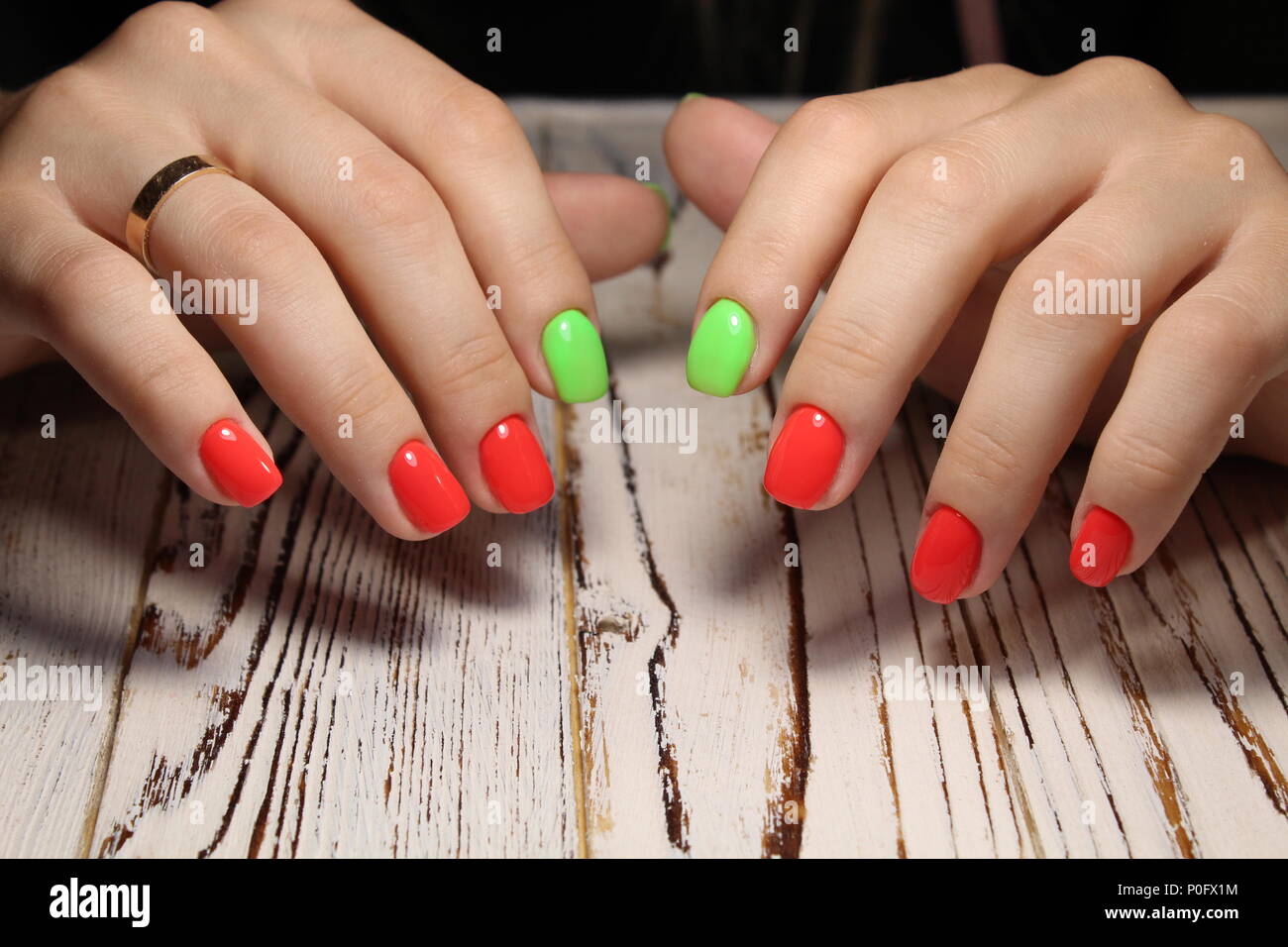 Manicure design nails Stock Photo - Alamy