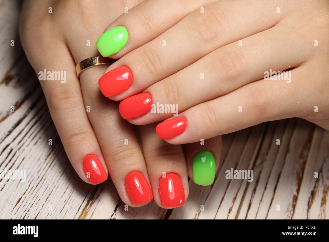 Manicure design nails Stock Photo - Alamy