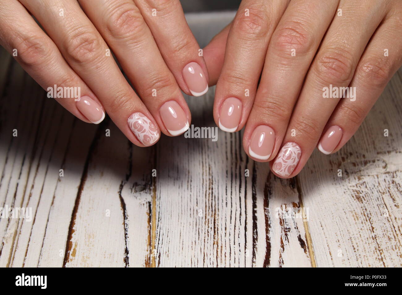 Manicure design nails Stock Photo - Alamy