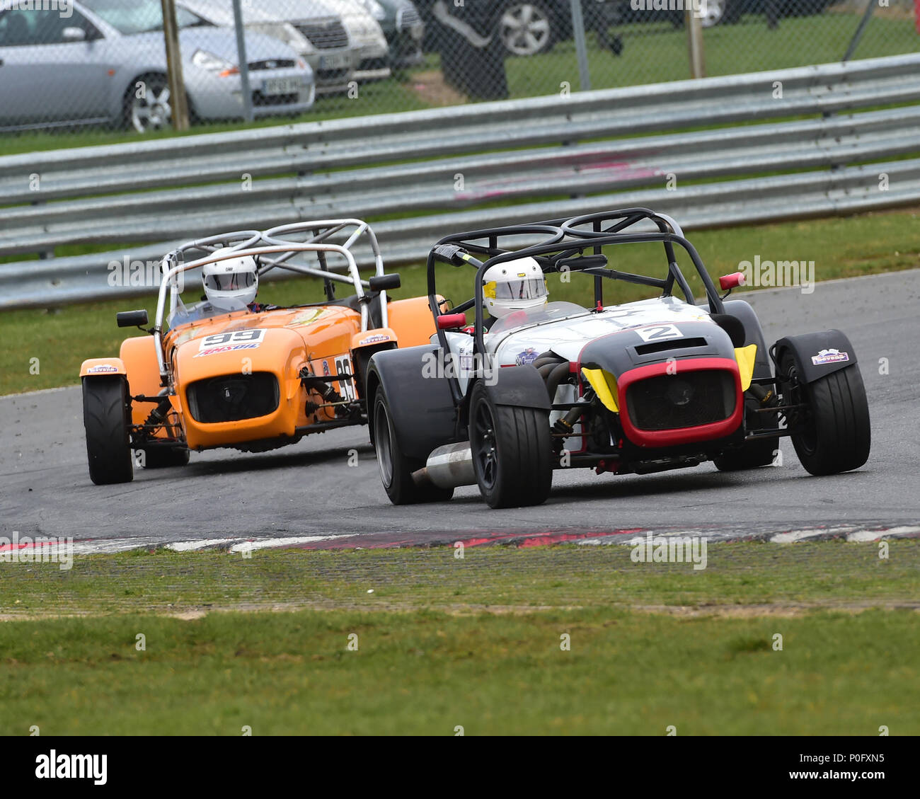 Nick Starkey, Caterham C400, Gold Arts Magnificent Sevens, Snetterton ...