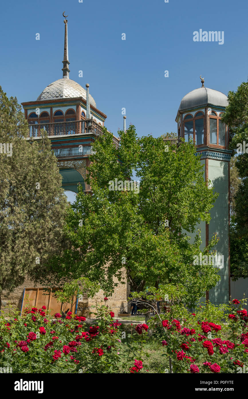 Watchtower of Summer Palace of Emir Said Olimkhan, Bukhara, Uzbekistan ...
