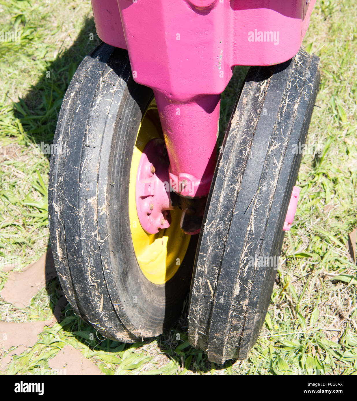 dual front tires Stock Photo - Alamy