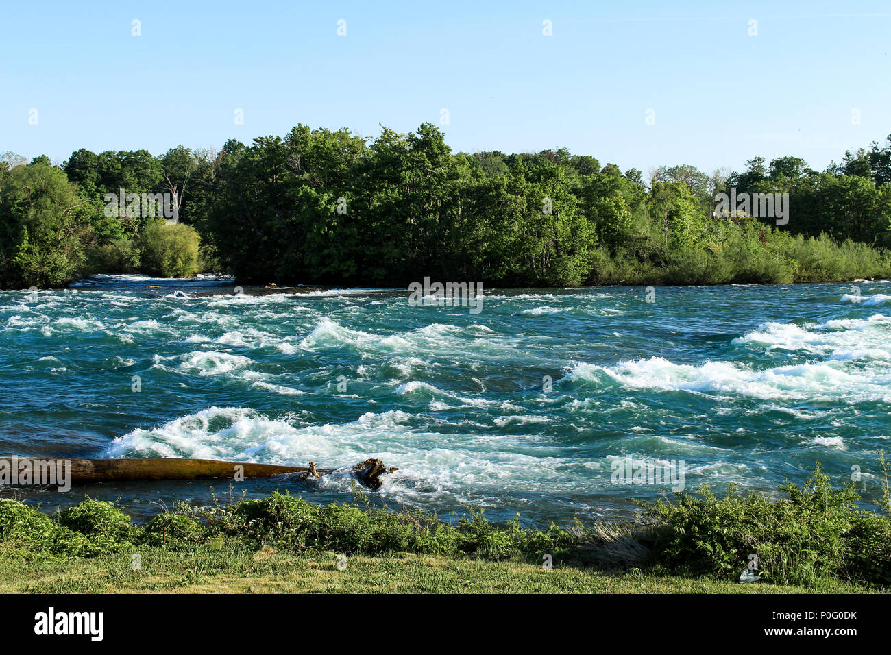 Rapids before Niagara Falls, New York Stock Photo - Alamy