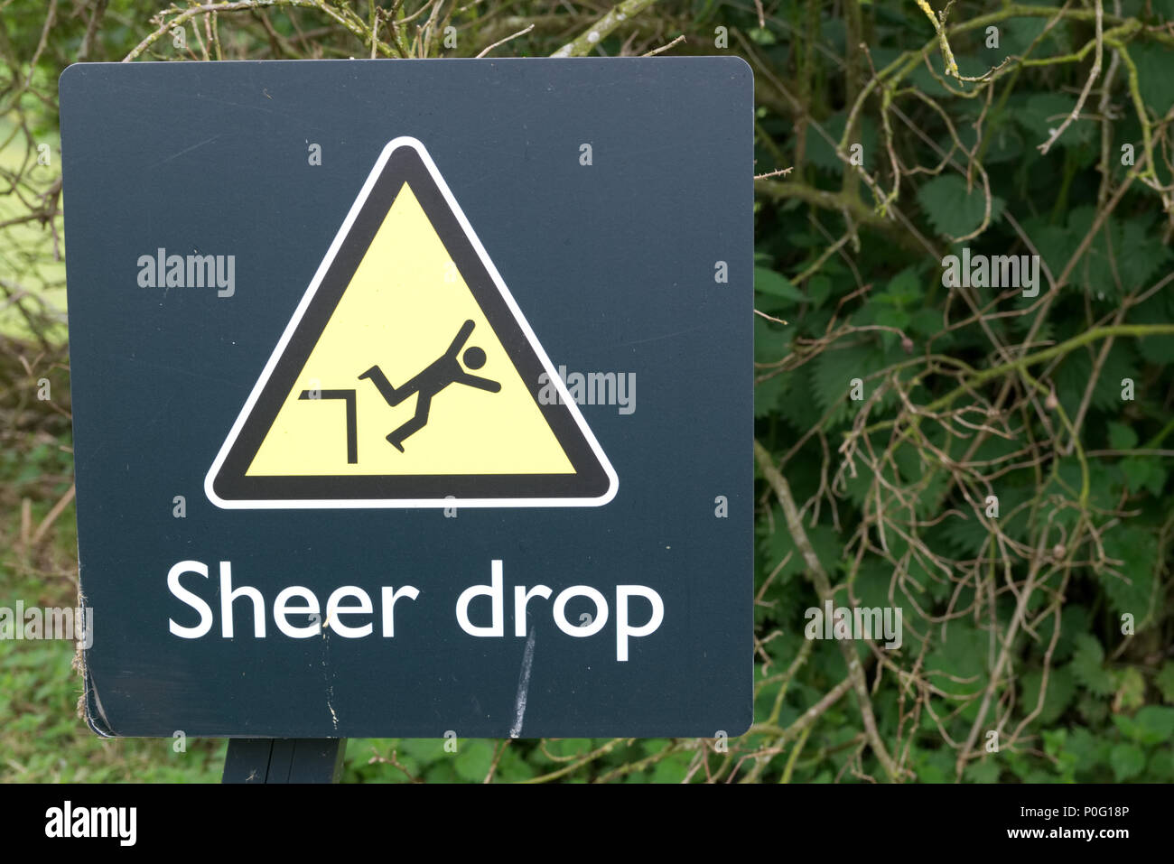 Cliff Edge Danger Sign High Resolution Stock Photography and Images - Alamy