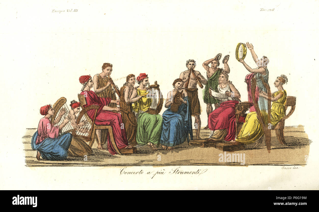 Playing lyre hi-res stock photography and images - Alamy