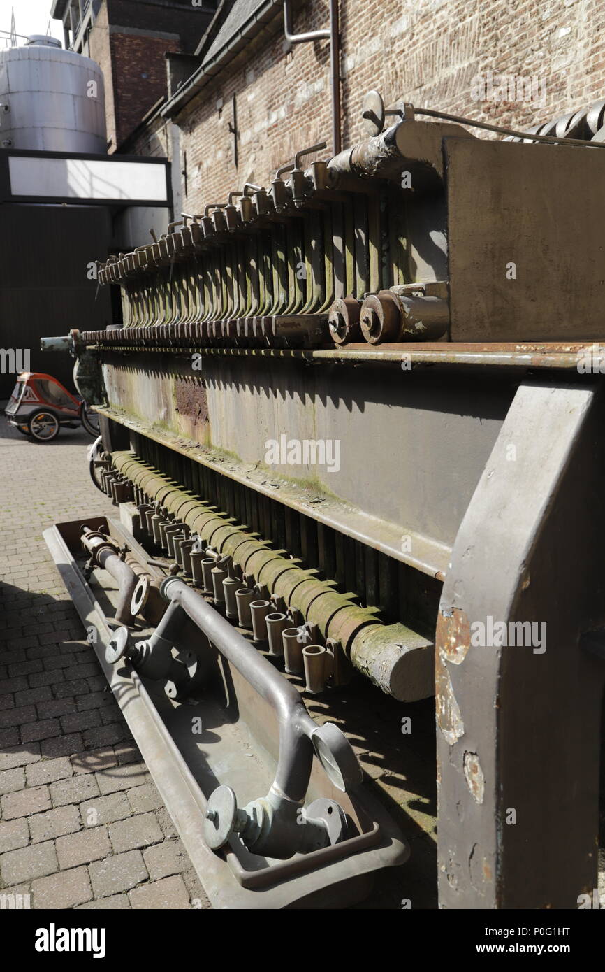 Old equipment at a beer factory Stock Photo - Alamy