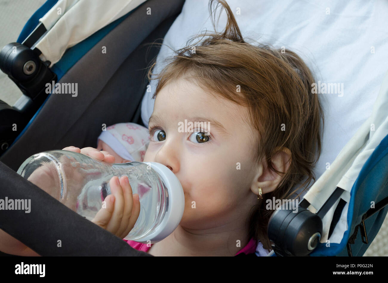 Small angel beauty with sparkling sky in the eyes Stock Photo - Alamy