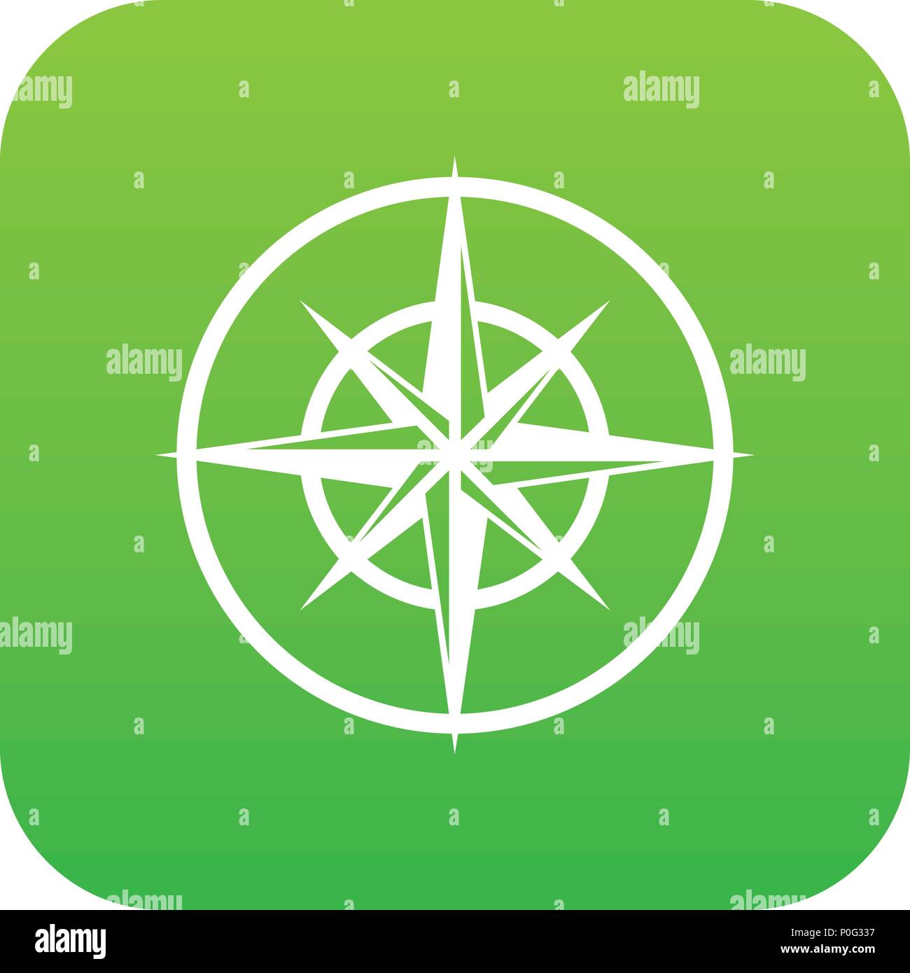 Sign of compass to determine cardinal directions Stock Vector Image ...